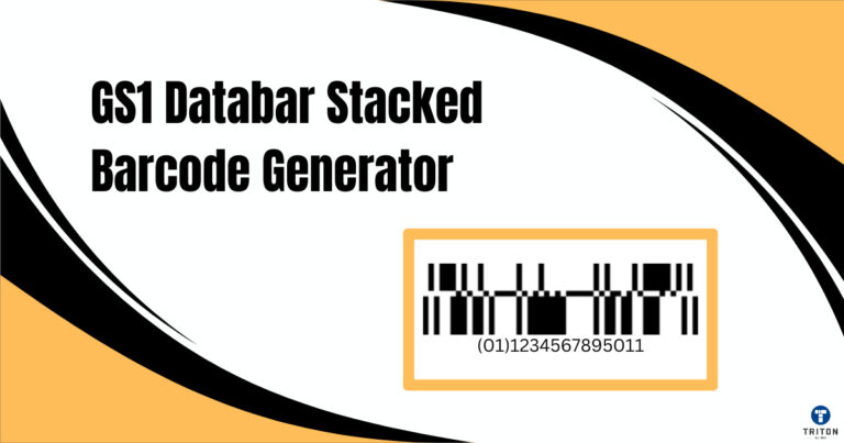 GS1 Databar Stacked Barcode Generator