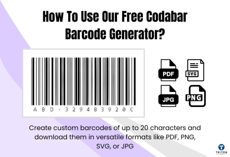 Codabar Barcode Generator