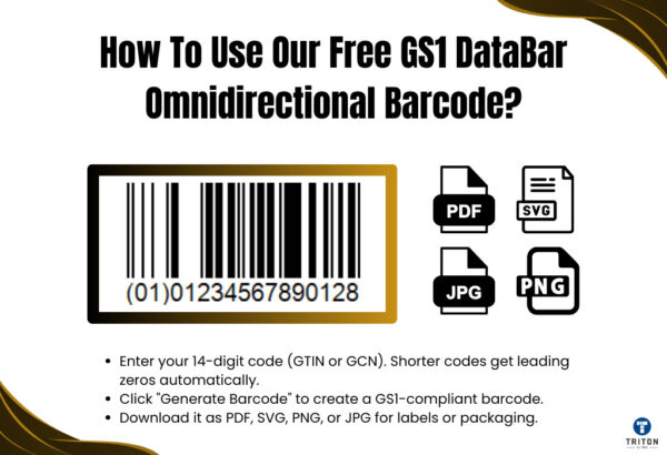 GS1 Databar Omnidirectional Barcode Generator