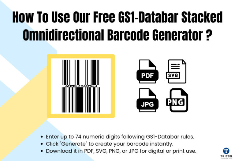GS1 Databar Stacked Omnidirectional Barcode Generator