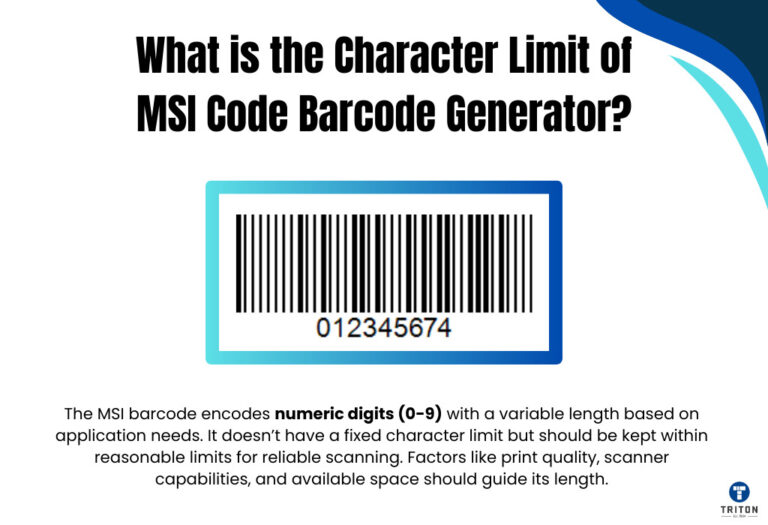 MSI Code Barcode Generator