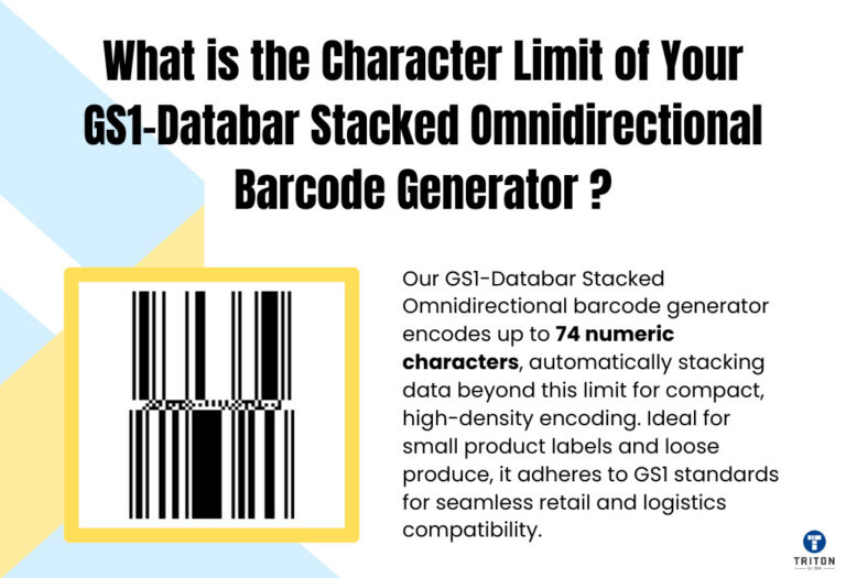GS1 Databar Stacked Omnidirectional Barcode Generator