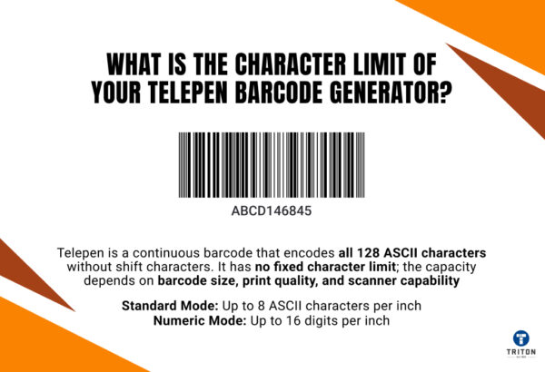 Telepen Barcode Generator